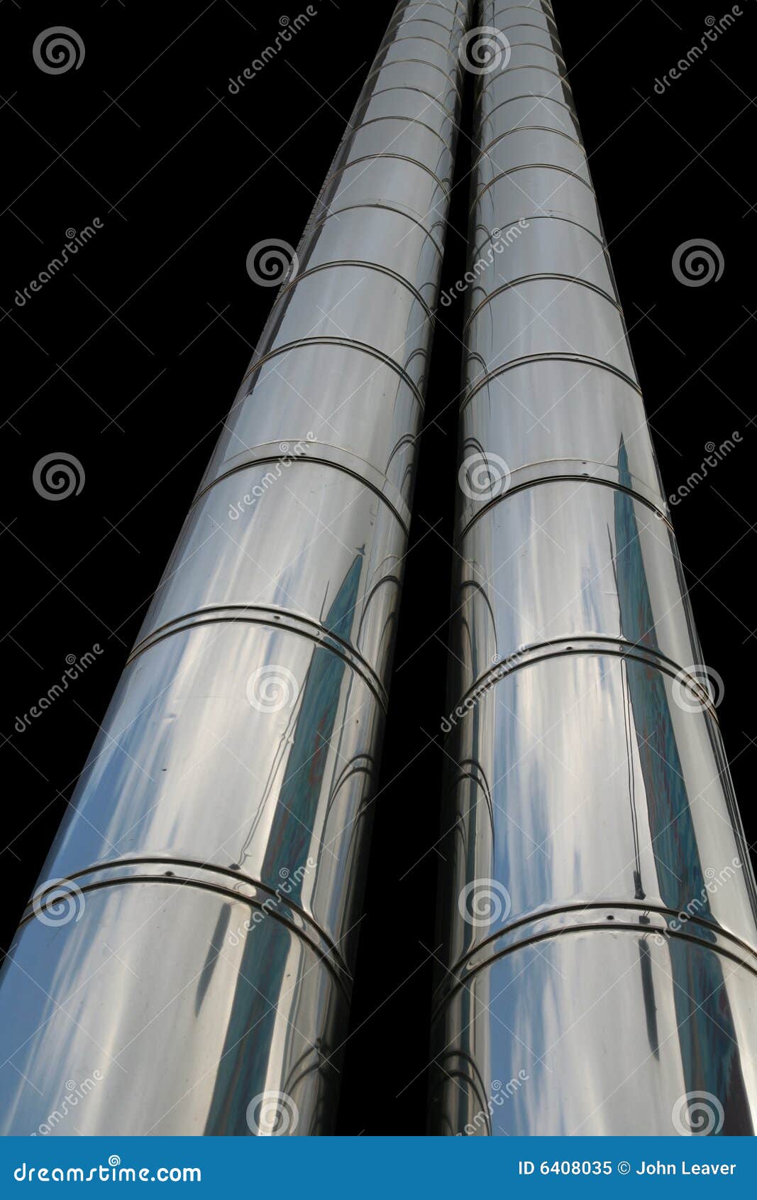 Chrome pipes stock image. Image of copyspace, modern, tubes - 6408035