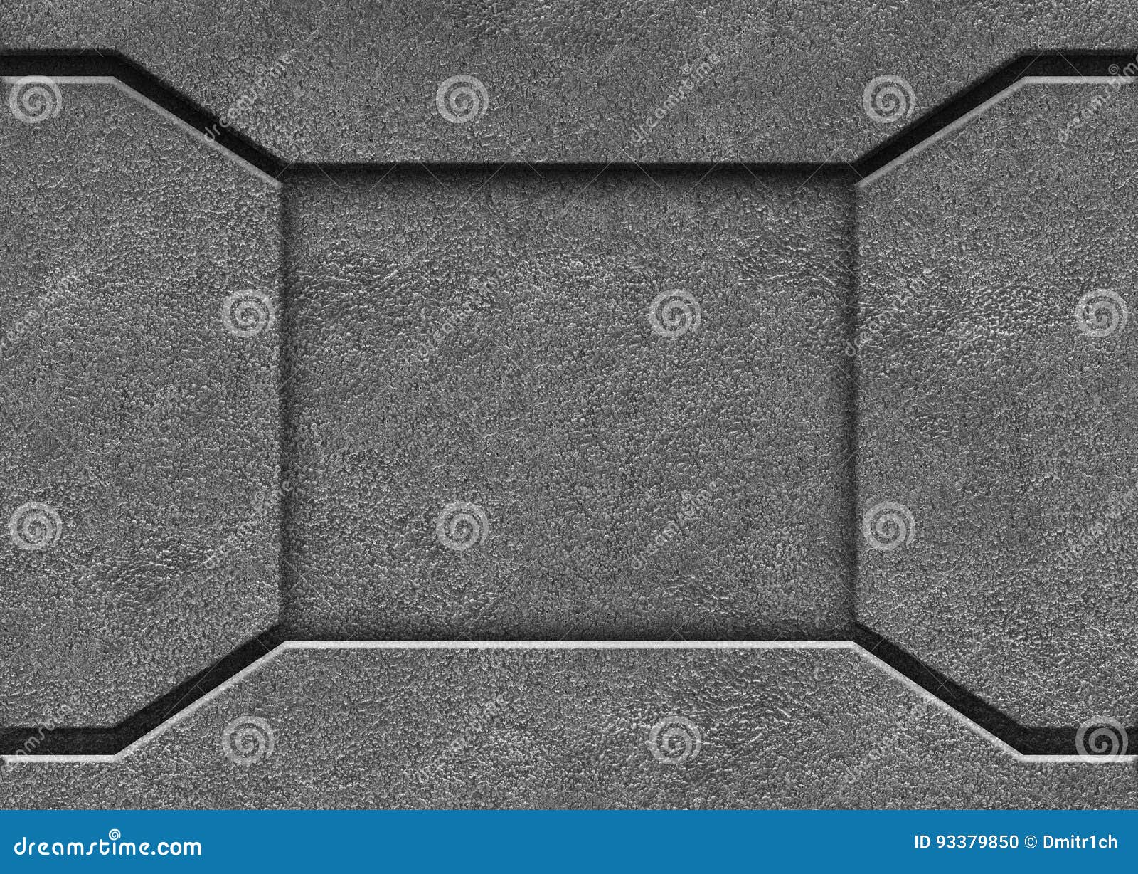 Chrome Plate on the Metal Dot Background Stock Illustration ...