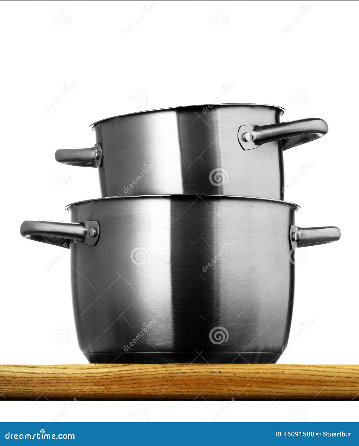 Chrome Pots stock photo. Image of closeup, saucepan, empty - 45091580