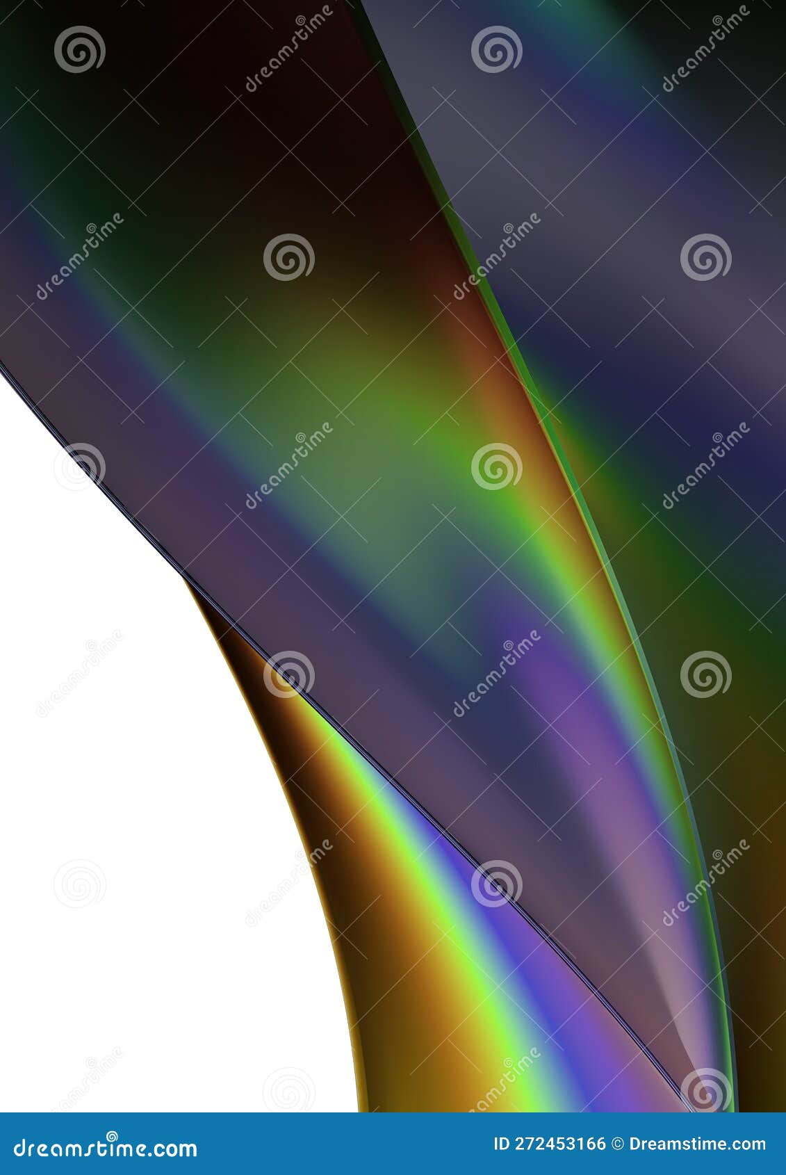 Chrome Rainbow Flowing Tribe Curtain Abstract Dramatic Modern Luxury ...