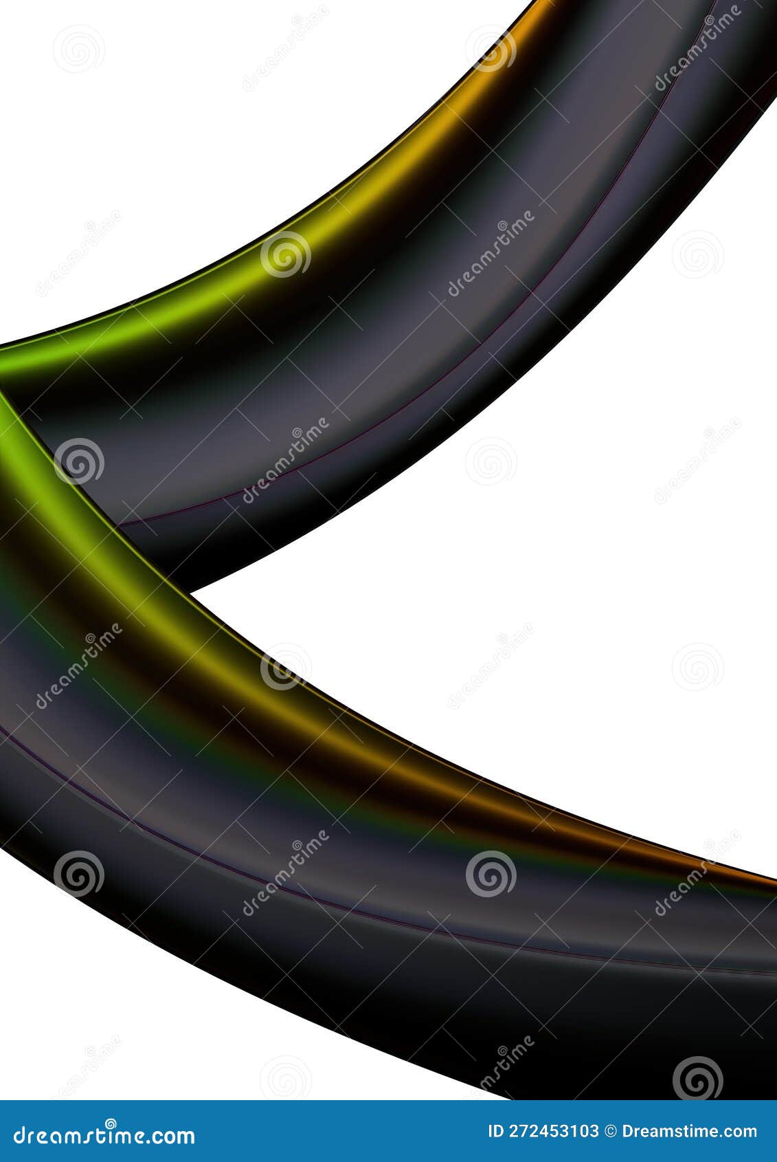 Chrome Rainbow Fold Over Streamlined Metal Plate Abstract Dramatic ...