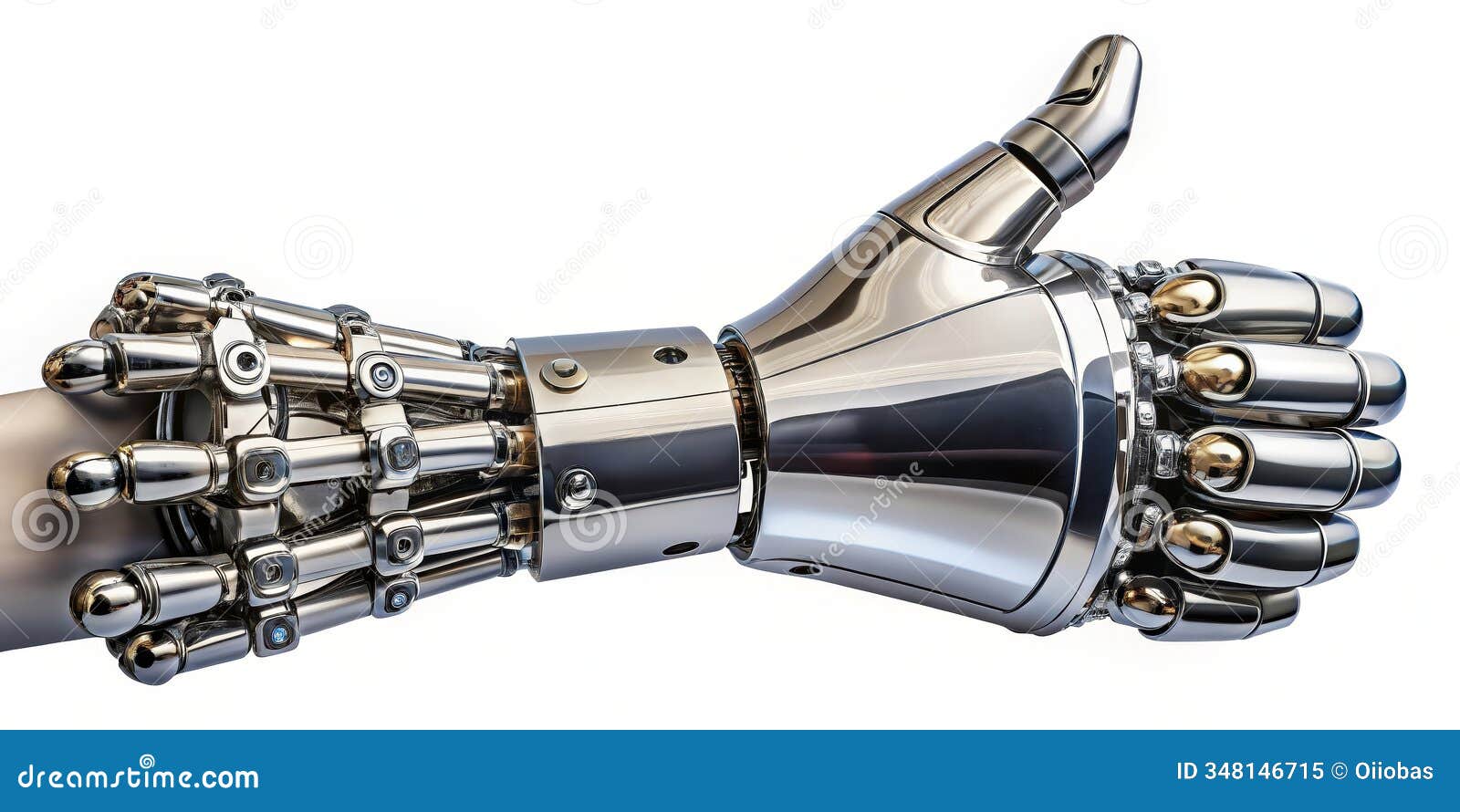 Robotic Arm Thumbs Up Like Milestones Illustration Royalty-Free Stock ...