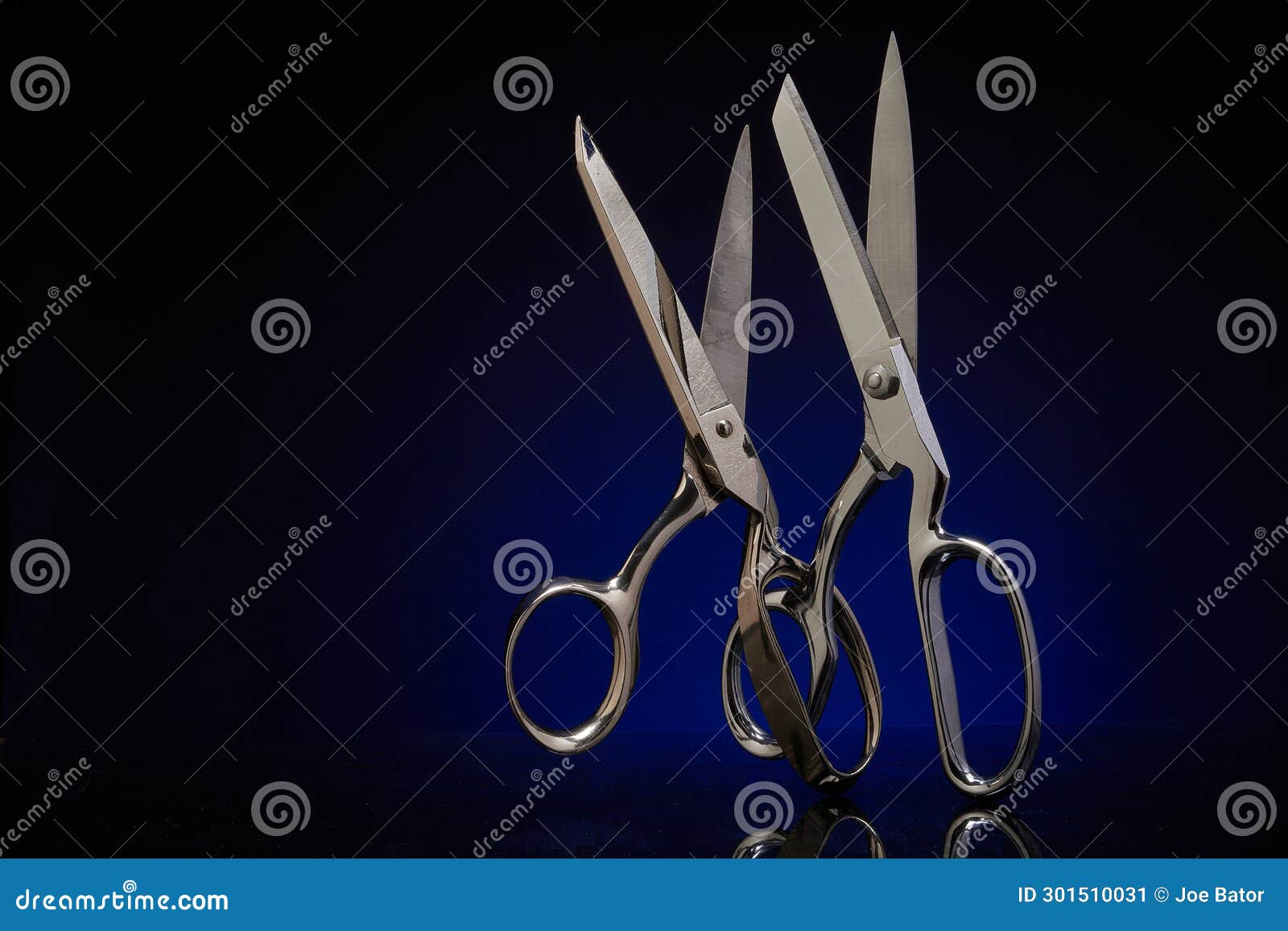 Multiple Pairs of Chrome Scissors Stock Image - Image of clippers ...