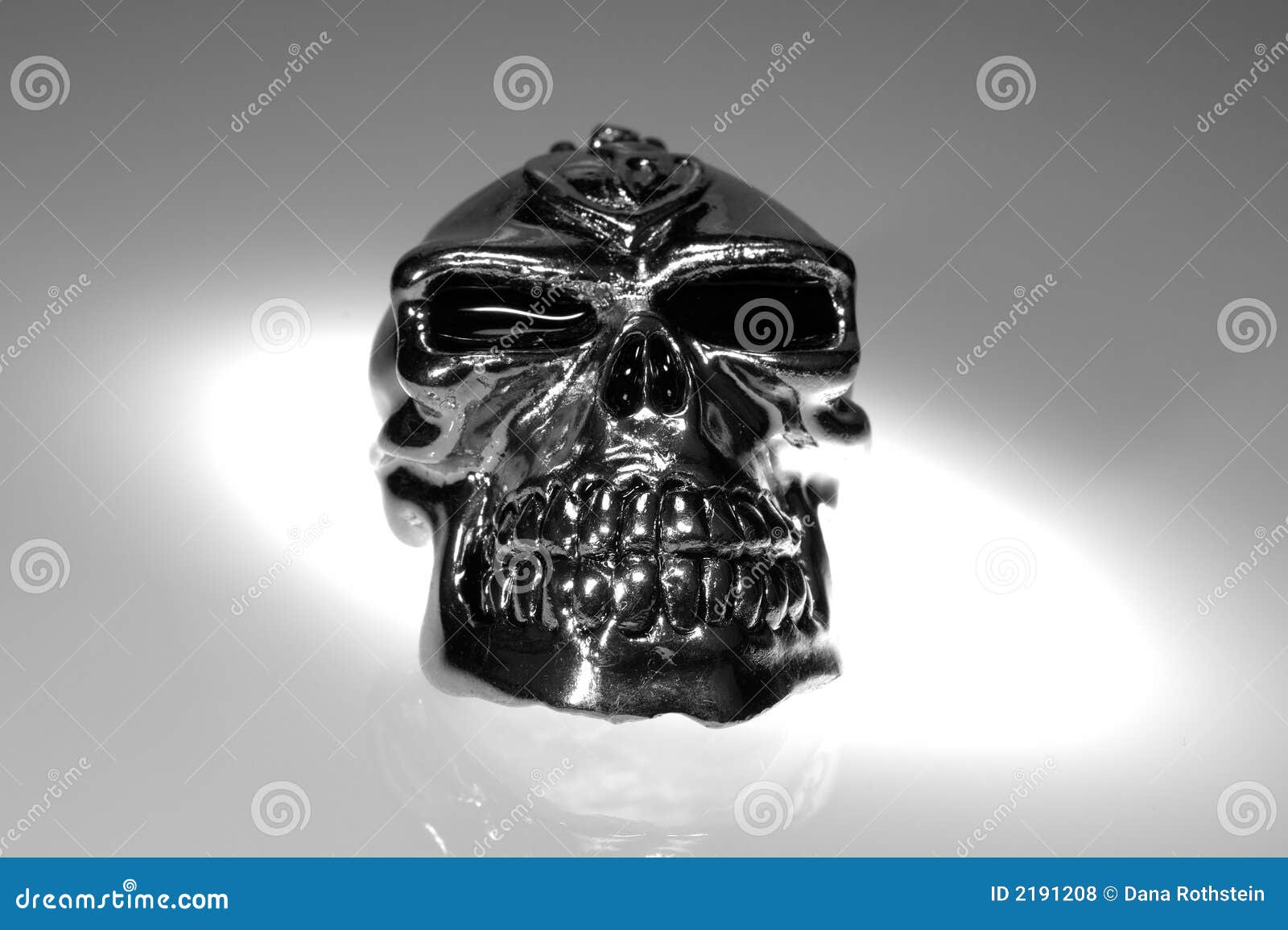 Chrome Skull stock photo. Image of devil, anatomy, spell - 2191208
