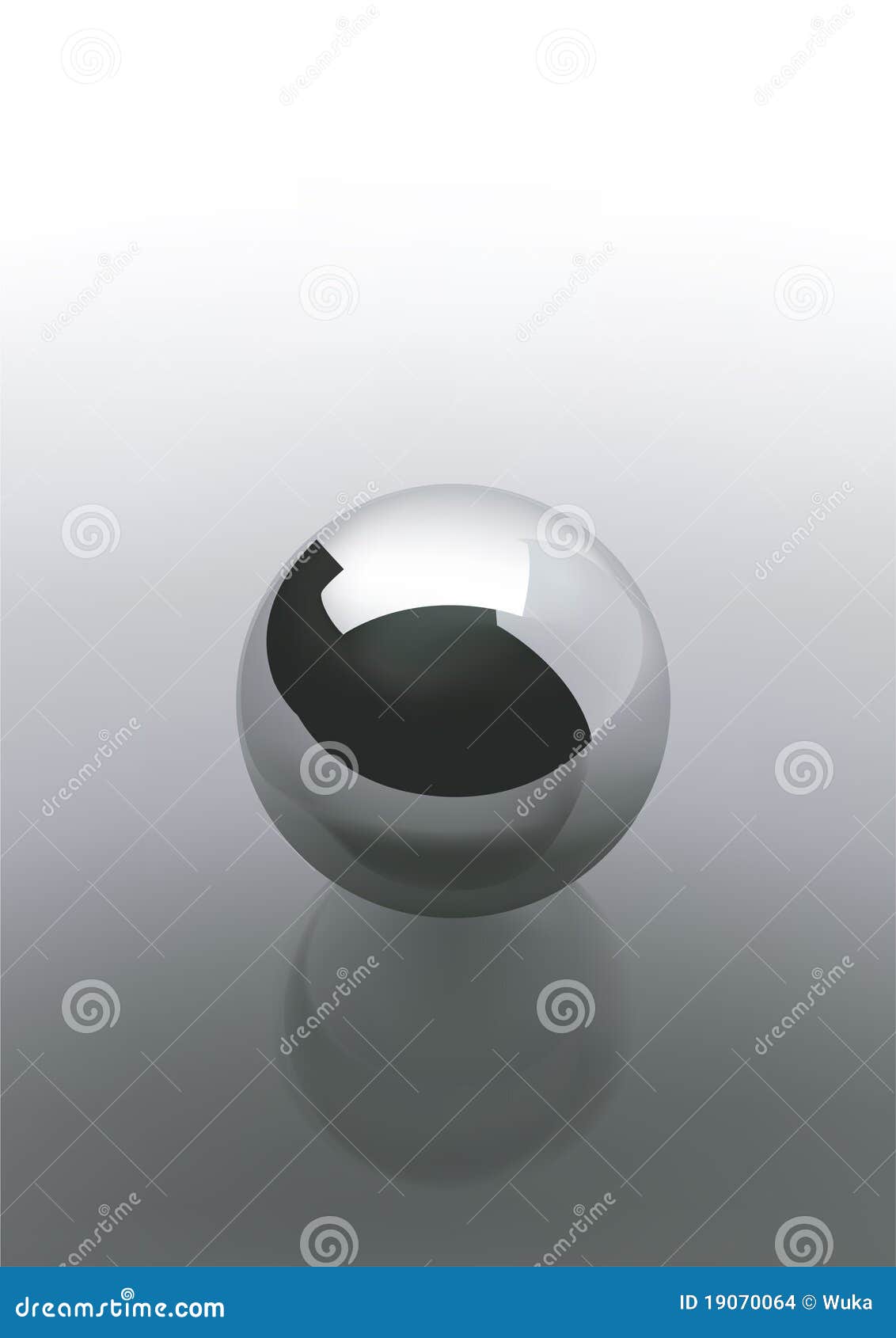Chrome Sphere Grey - Illustration Stock Vector - Illustration of gray ...