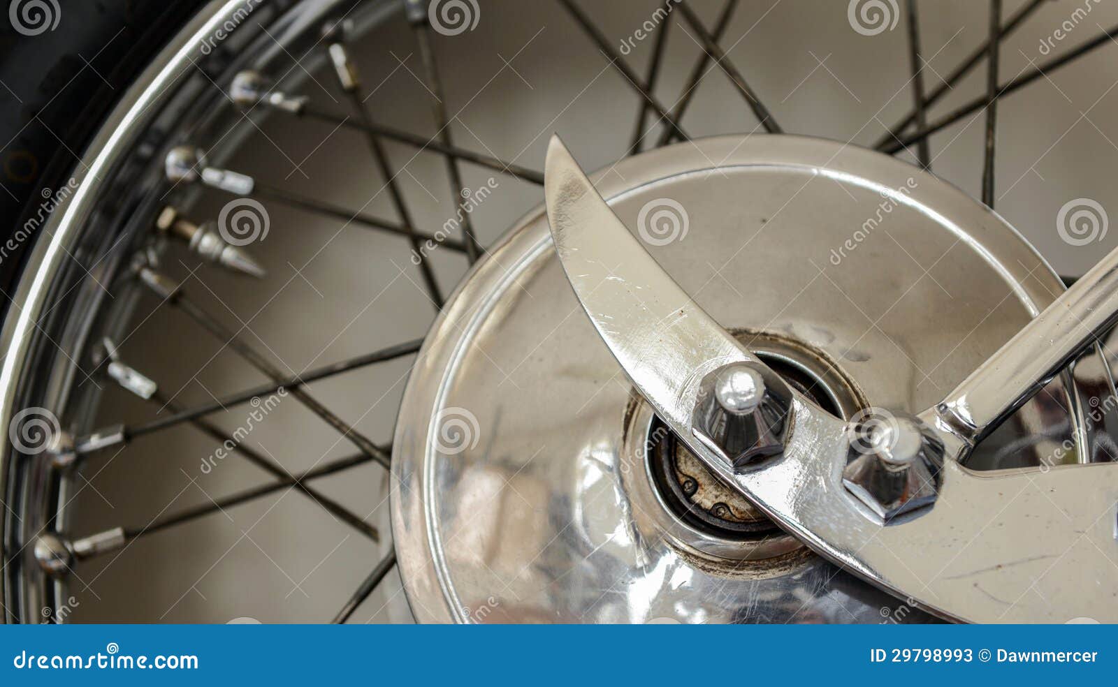 Motorcycle Front End Springer Stock Image - Image of design, shiny ...