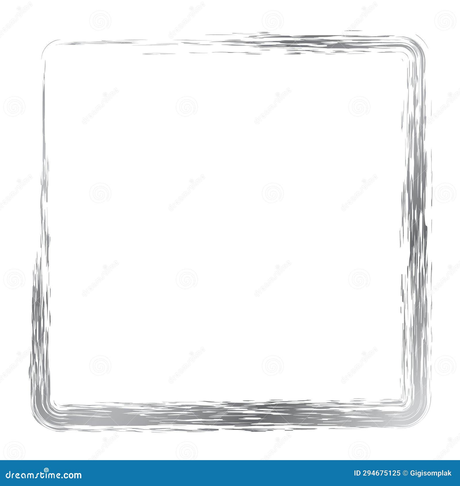 Chrome Square Frame, Simple Vector Doodle Hand Draw Sketch Stock Vector ...