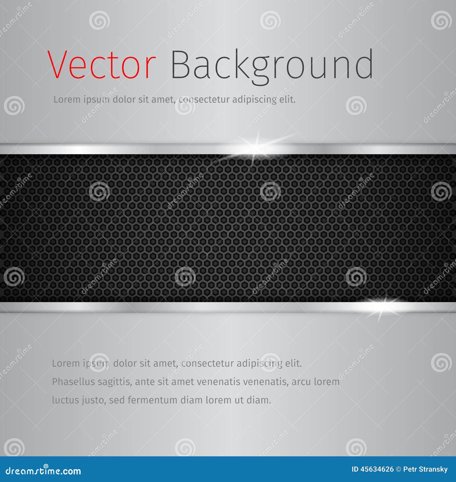 Chrome Vector Background with Dark Pattern Stock Vector - Illustration ...
