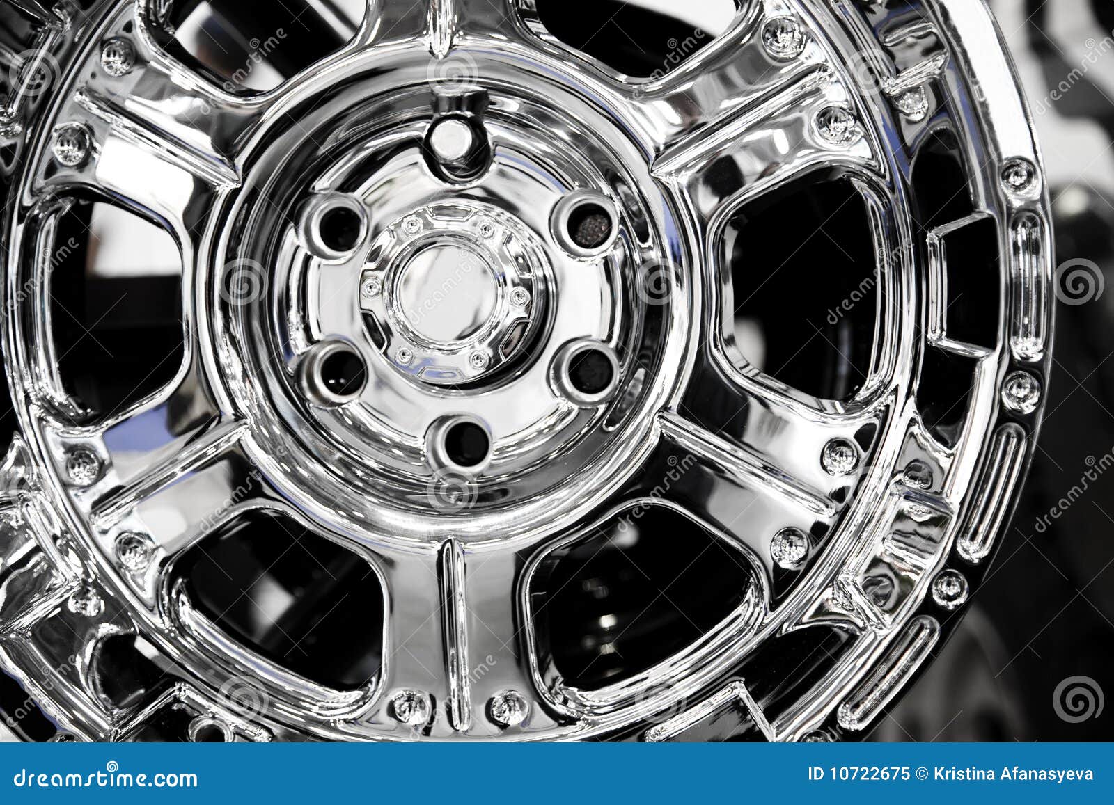 Chrome Wheel Disk stock image. Image of vehicle, sport - 10722675