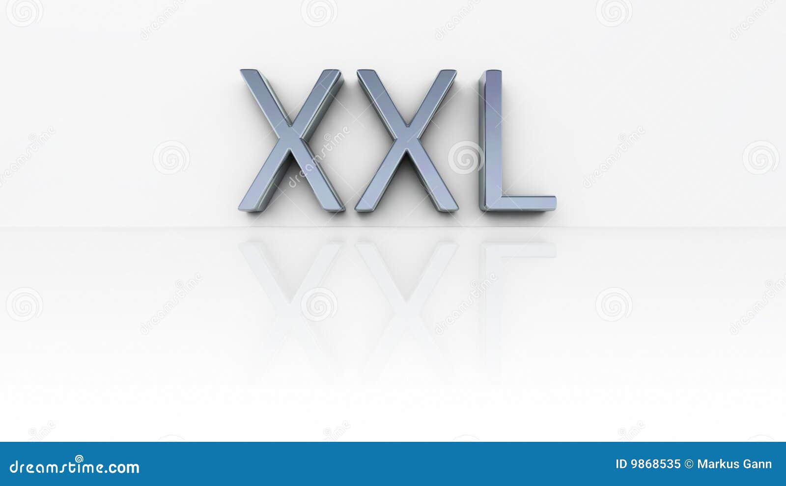 Chrome word XXL stock illustration. Illustration of advertising - 9868535