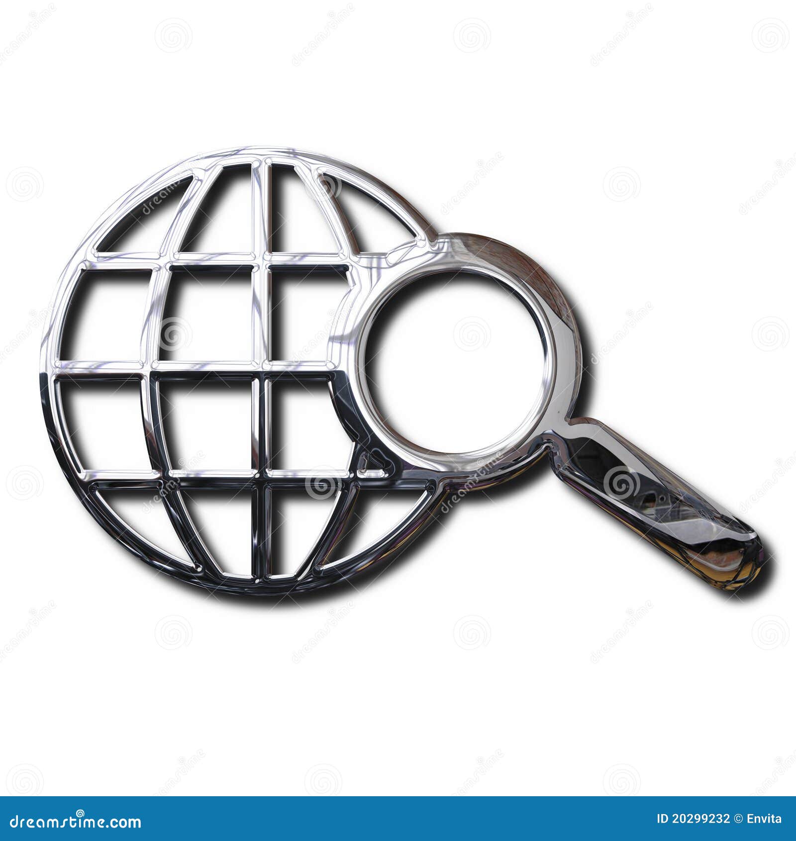 Chrome World Wide Web Search Symbol Stock Photo - Image of connection ...