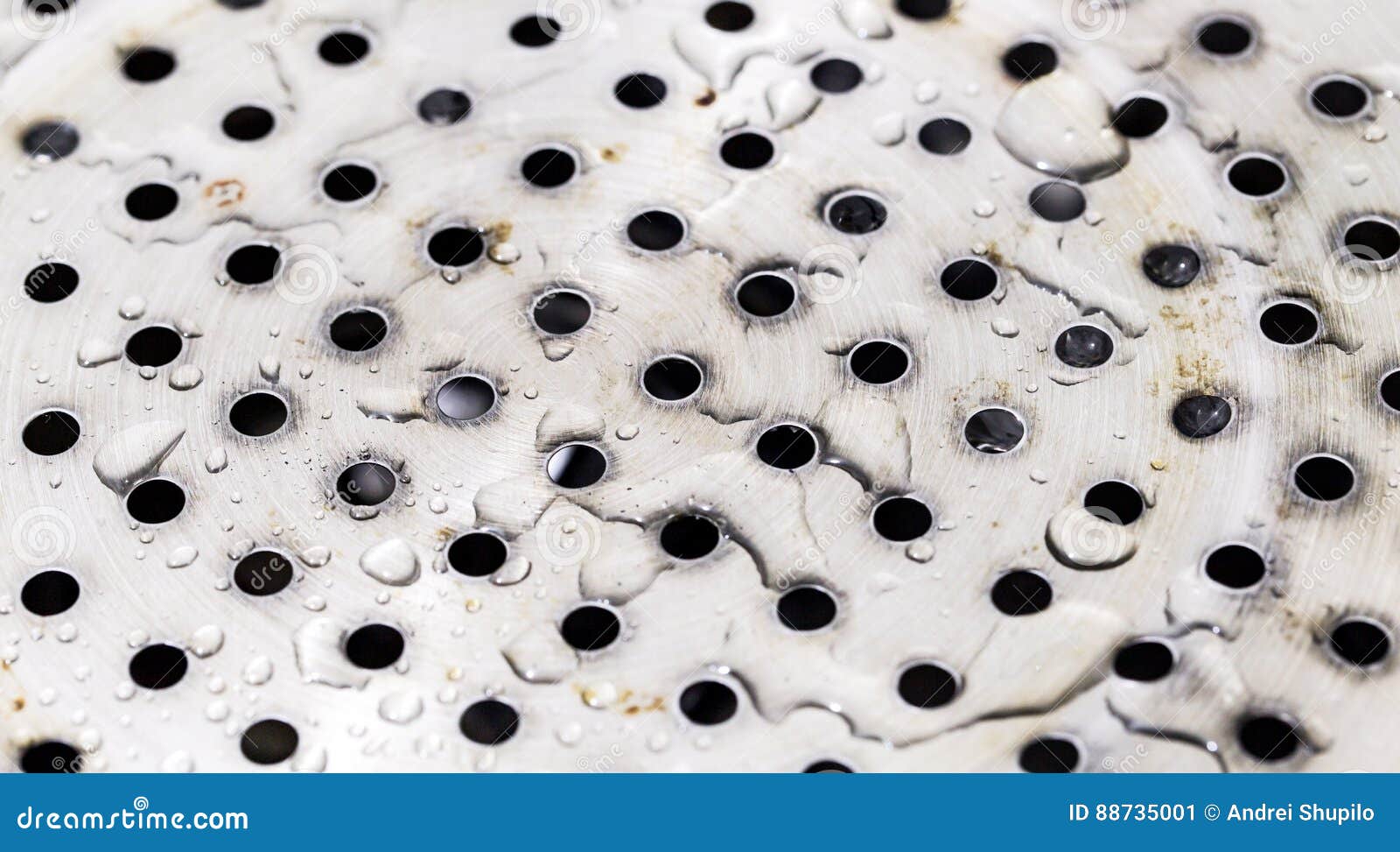 Chromed Metal in Water Drops Stock Image - Image of metal, drops: 88735001