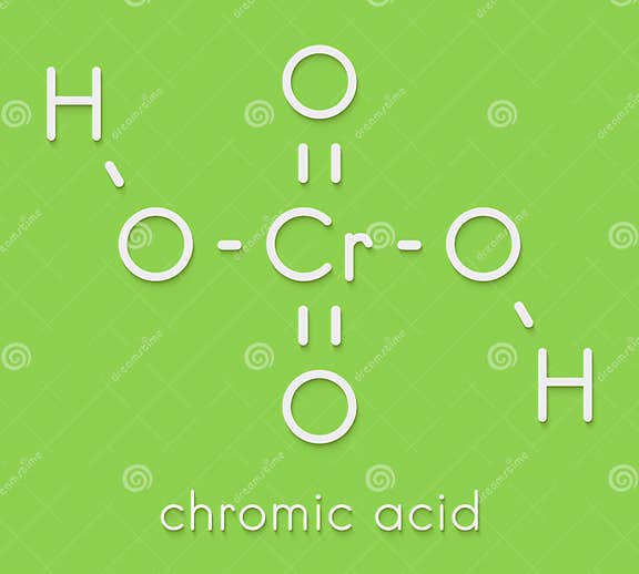 Chromic Acid H2CrO4 Molecule. Skeletal Formula. Editorial Image ...