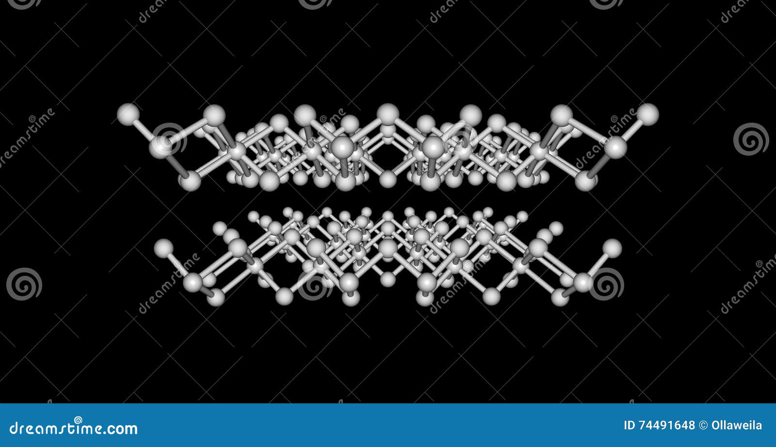Chromic Chloride Molecular Structure Isolated on Black Stock ...