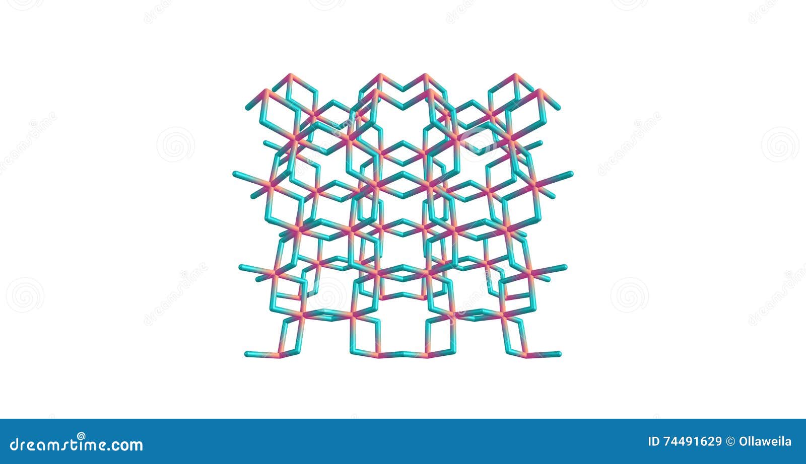 Chromic Chloride Molecular Structure Isolated On White Royalty-Free ...