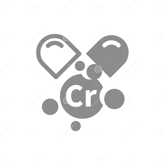 Chromium Capsule Vector Icon Stock Vector - Illustration of mineral ... Chromium Capsule Vector Icon Stock Vector - Illustration of mineral ...