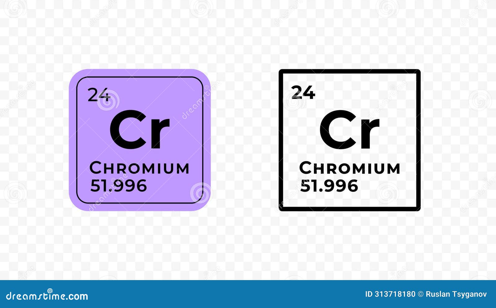 Chromium, Chemical Element of the Periodic Table Vector Stock Vector ...