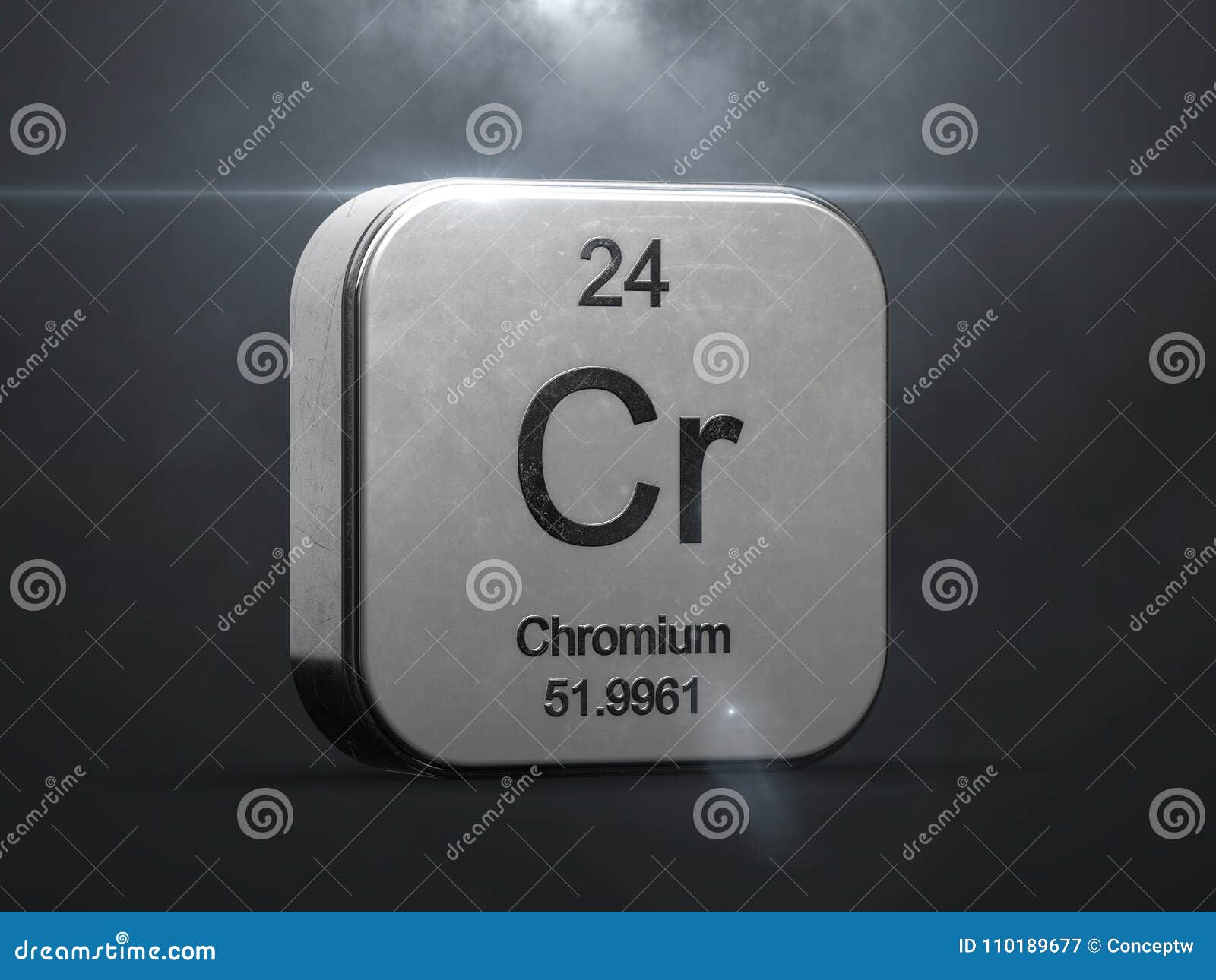 Chromium Element from the Periodic Table Stock Illustration ...
