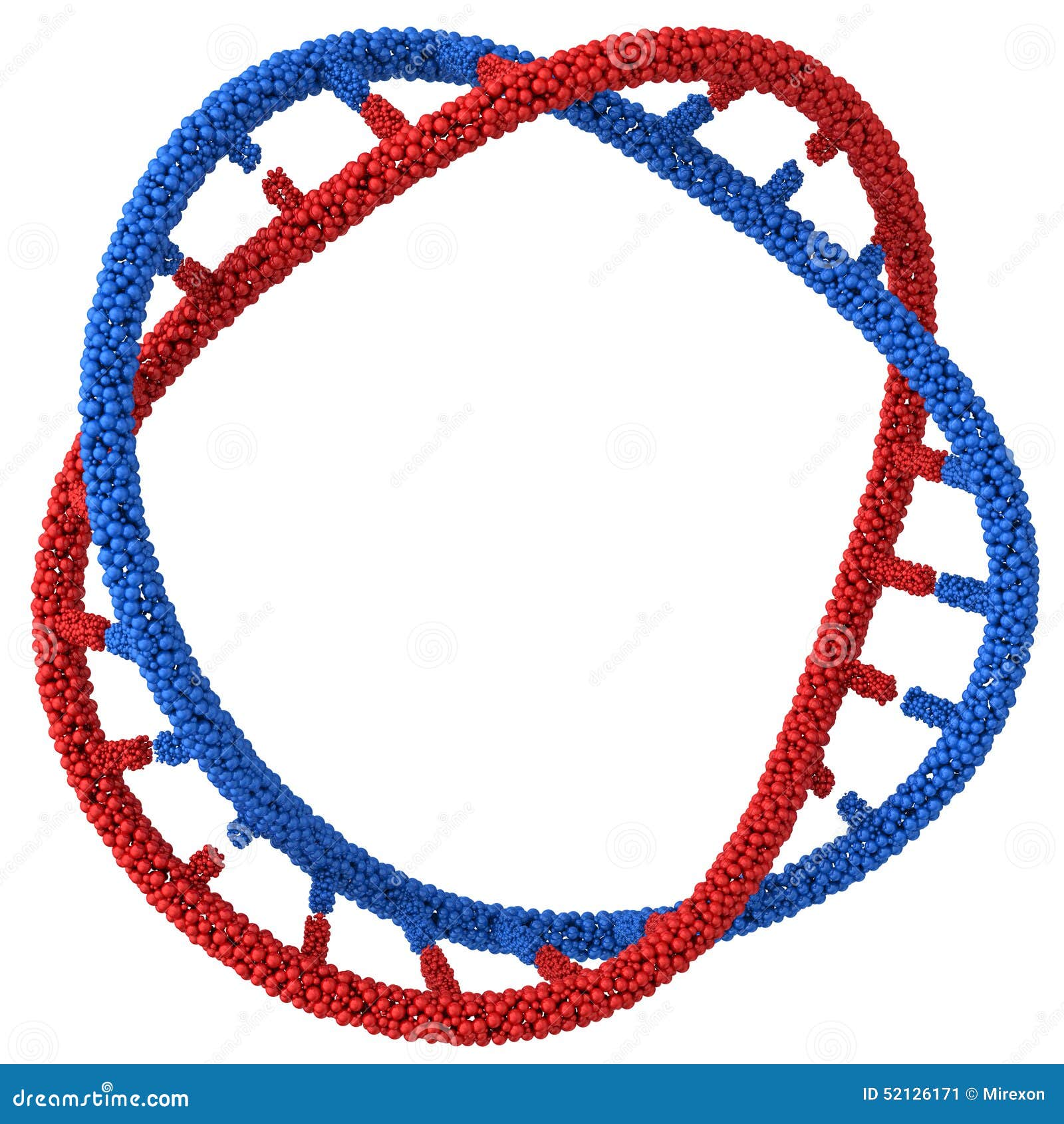 Chromosome DNA Molecules Twisted into a Spiral Stock Illustration ...