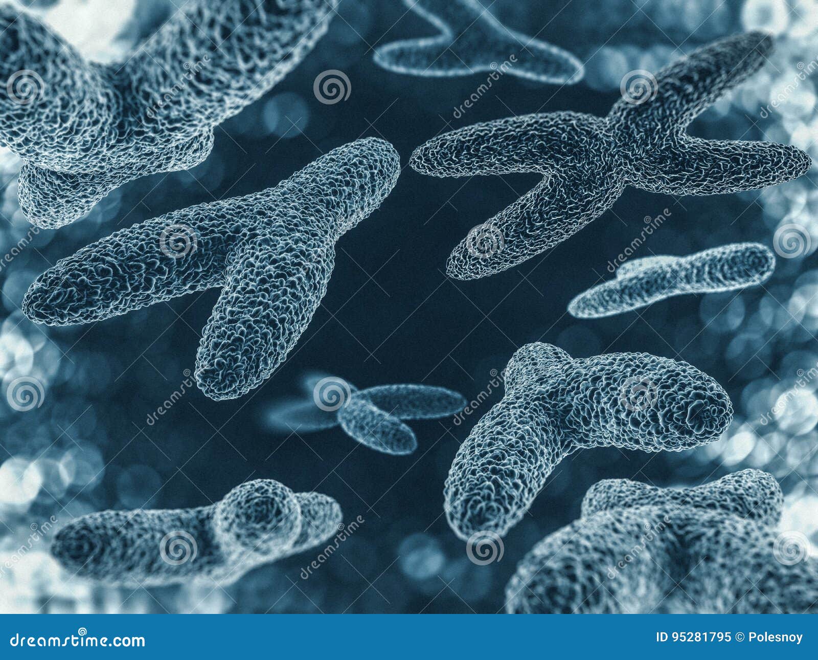 Chromosomen, Gen-Mutation, Genetischer Code 3d Stock Abbildung ...