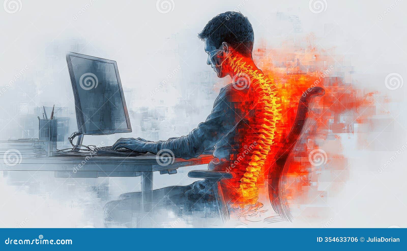 Chronic Back Pain, Spinal Inflammation from Poor Posture at Computer ...
