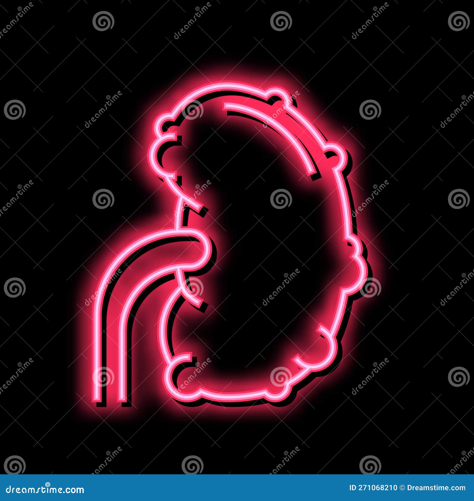 Chronic Pyelonephritis Neon Glow Icon Illustration Stock Vector ...
