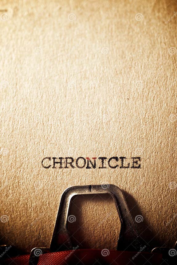Chronicle concept view stock image. Image of journalism - 189834989