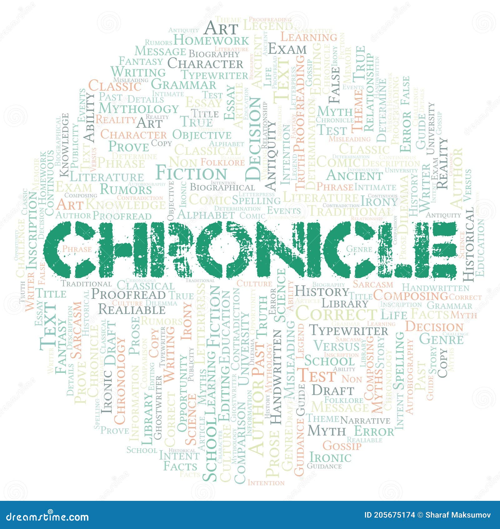 Word Chronicle Written In Japanese Kanji Vector Illustration ...