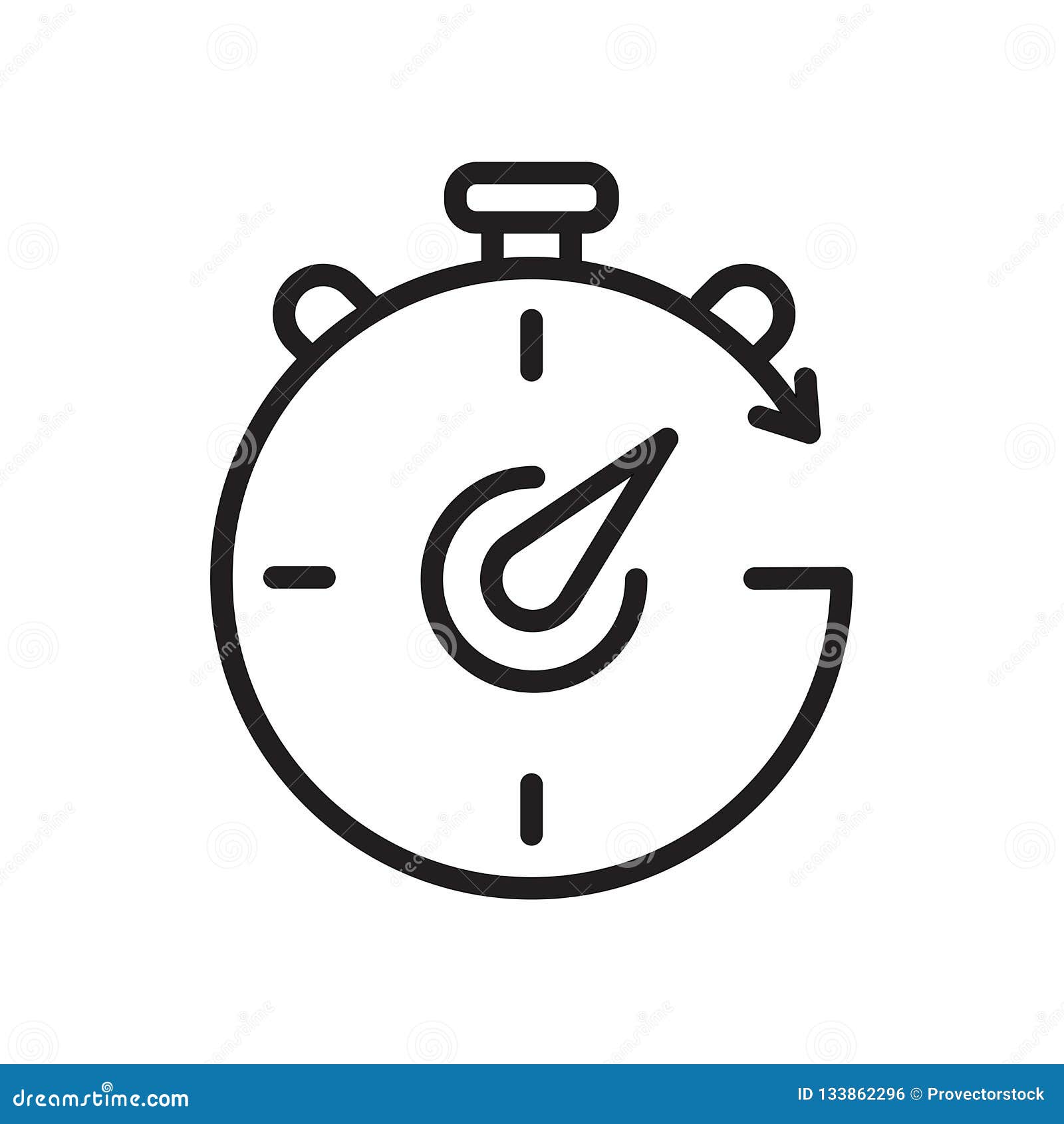 Chrono. Timer, Clock, Stopwatch Isolated Set Icons. Label Cooking Time ...