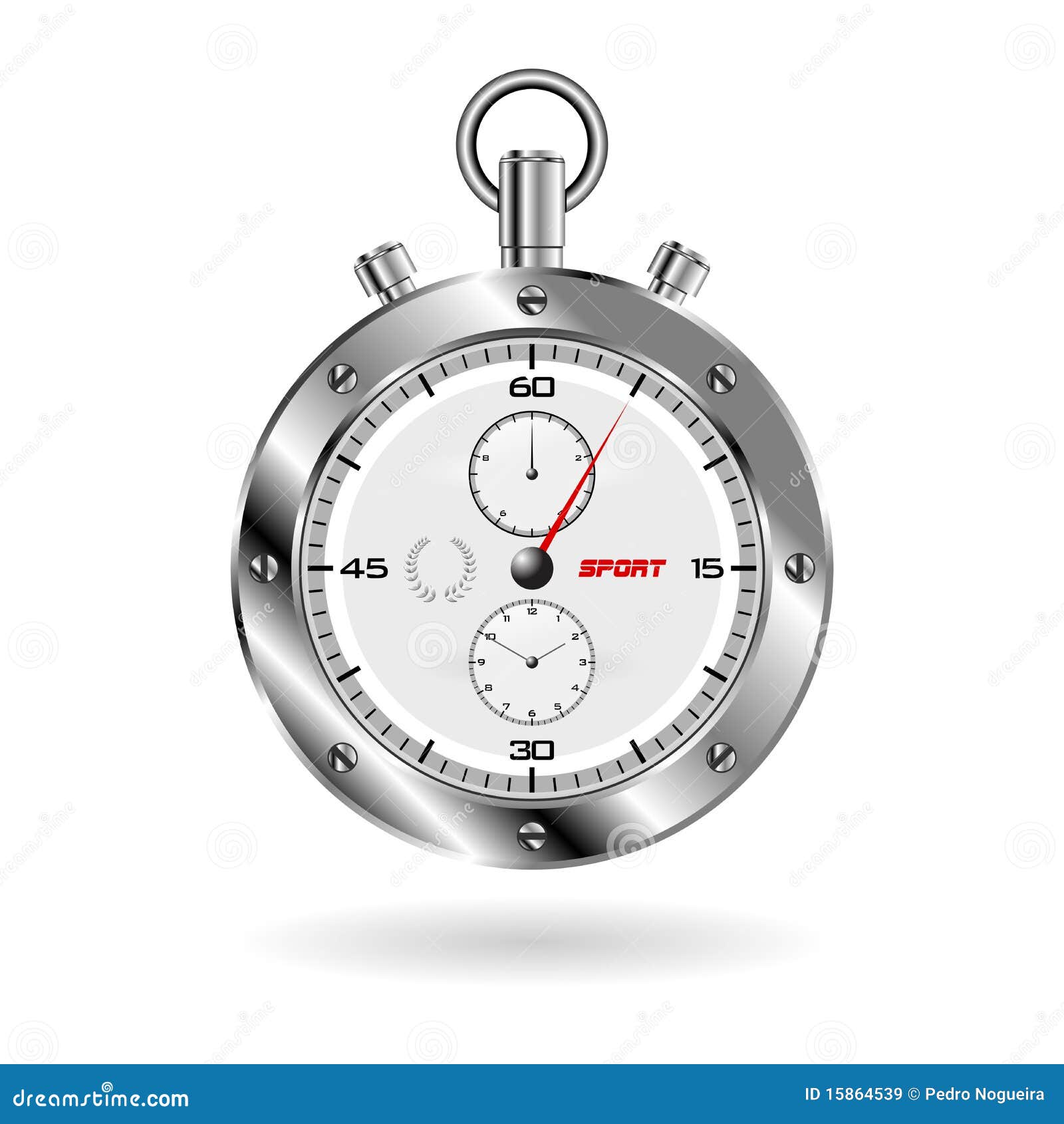 Chrono Over White Cartoon Vector | CartoonDealer.com #15864539