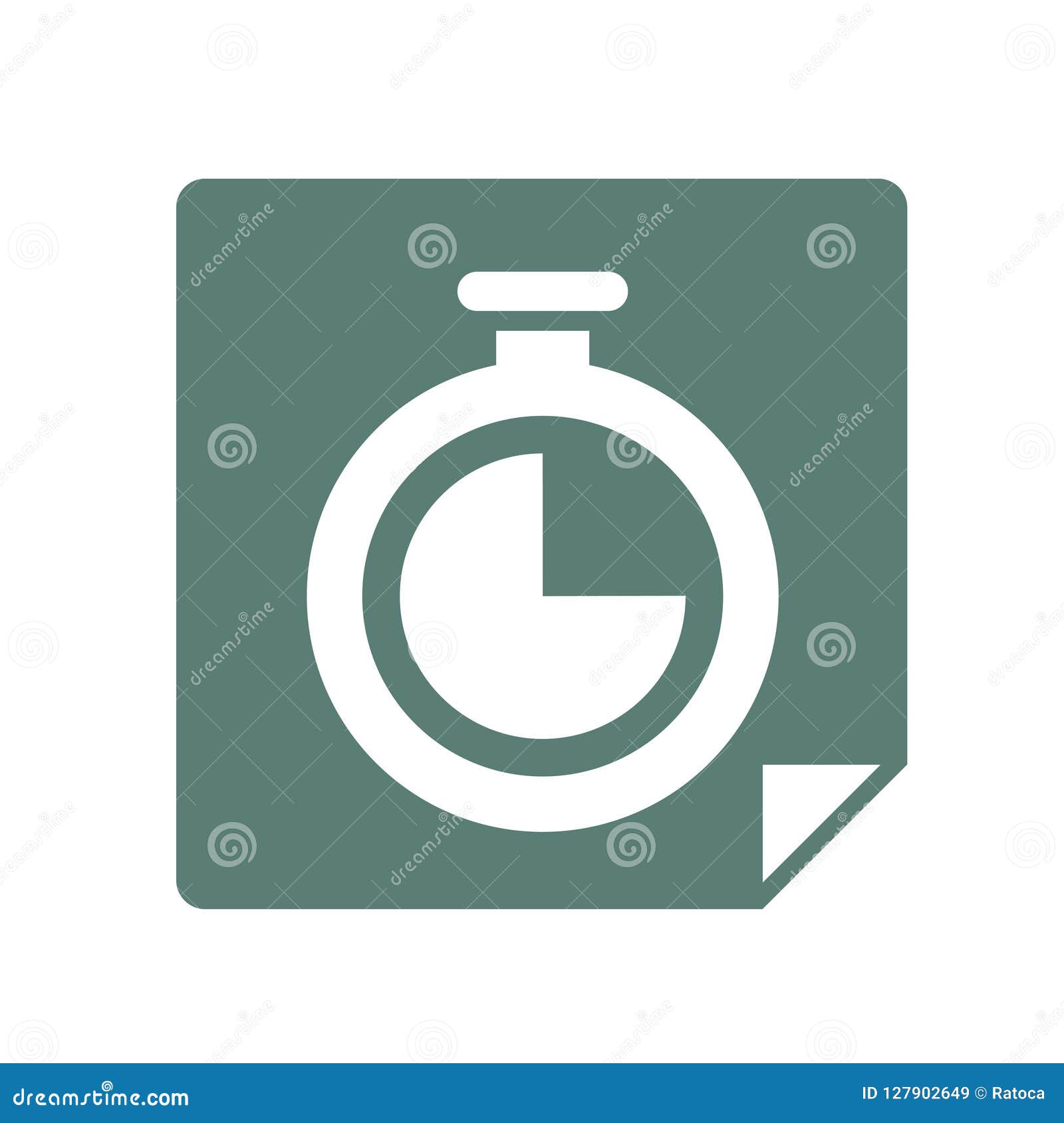 Chrono symbol icon stock vector. Illustration of speed - 127902649