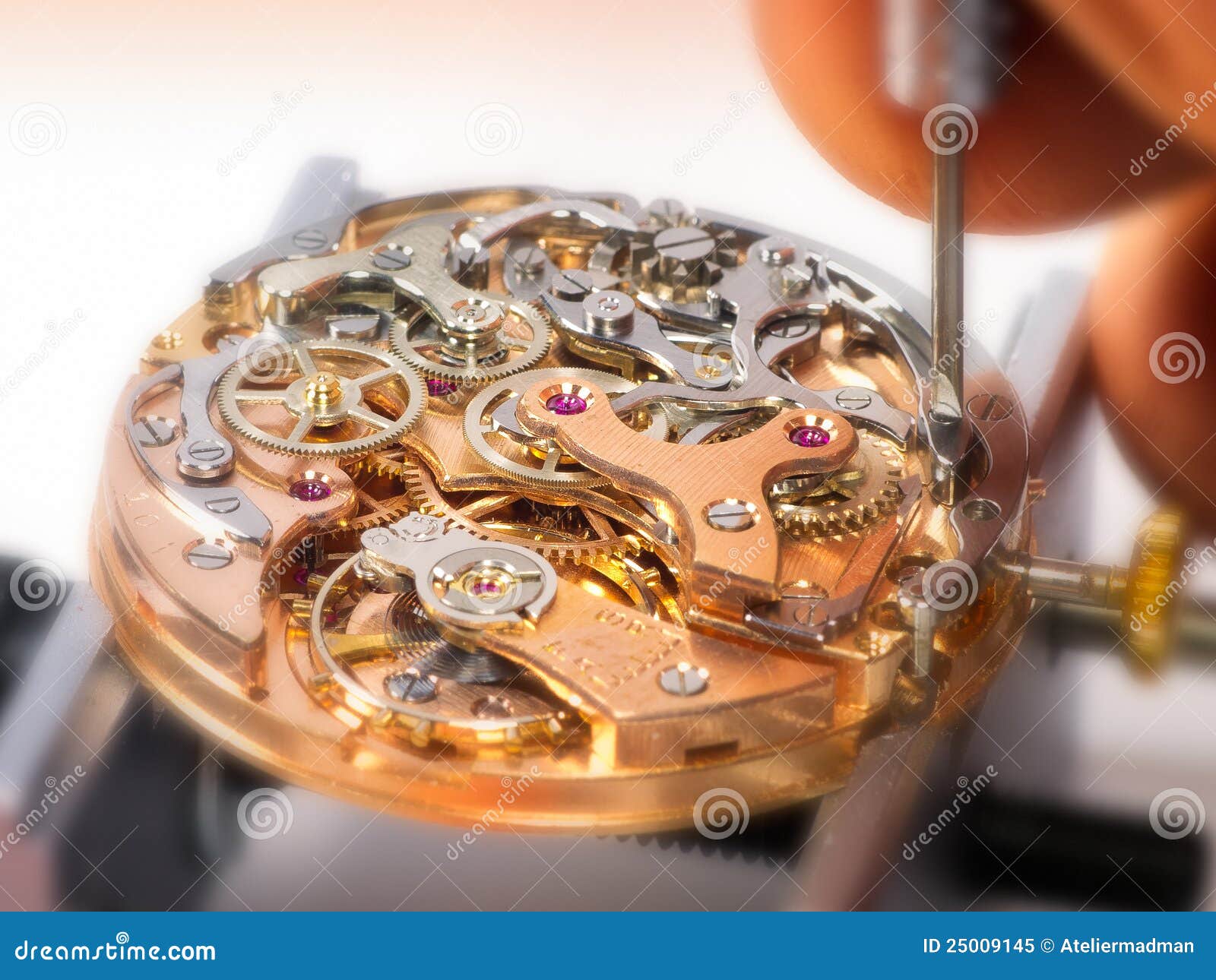 Chronographe Watch Movement - Valjoux 23 Stock Image - Image of ...