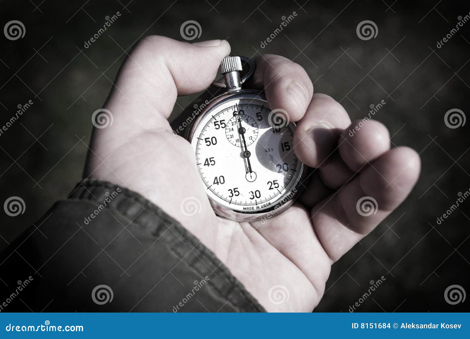 Chronometer stock photo. Image of hand, reflection, timer - 8151684