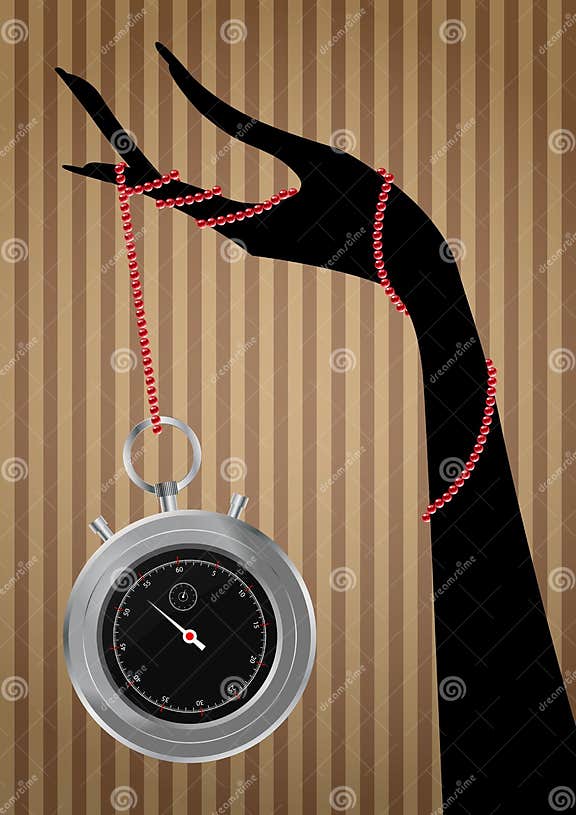 Chronometer hand stock vector. Illustration of person - 28334018