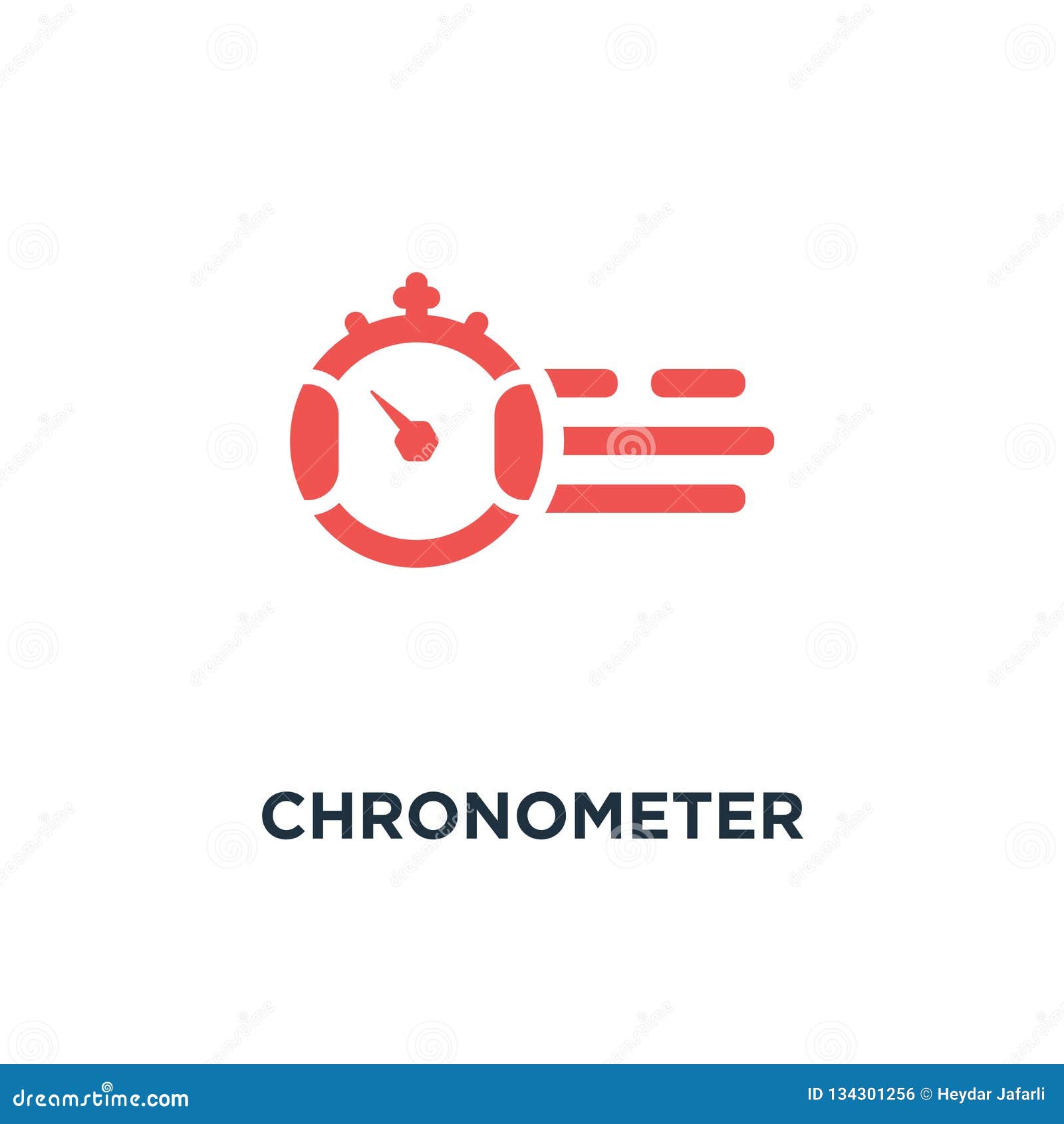 Chronometer Icon Timer Concept Symbol Design Vector Illustrati Stock