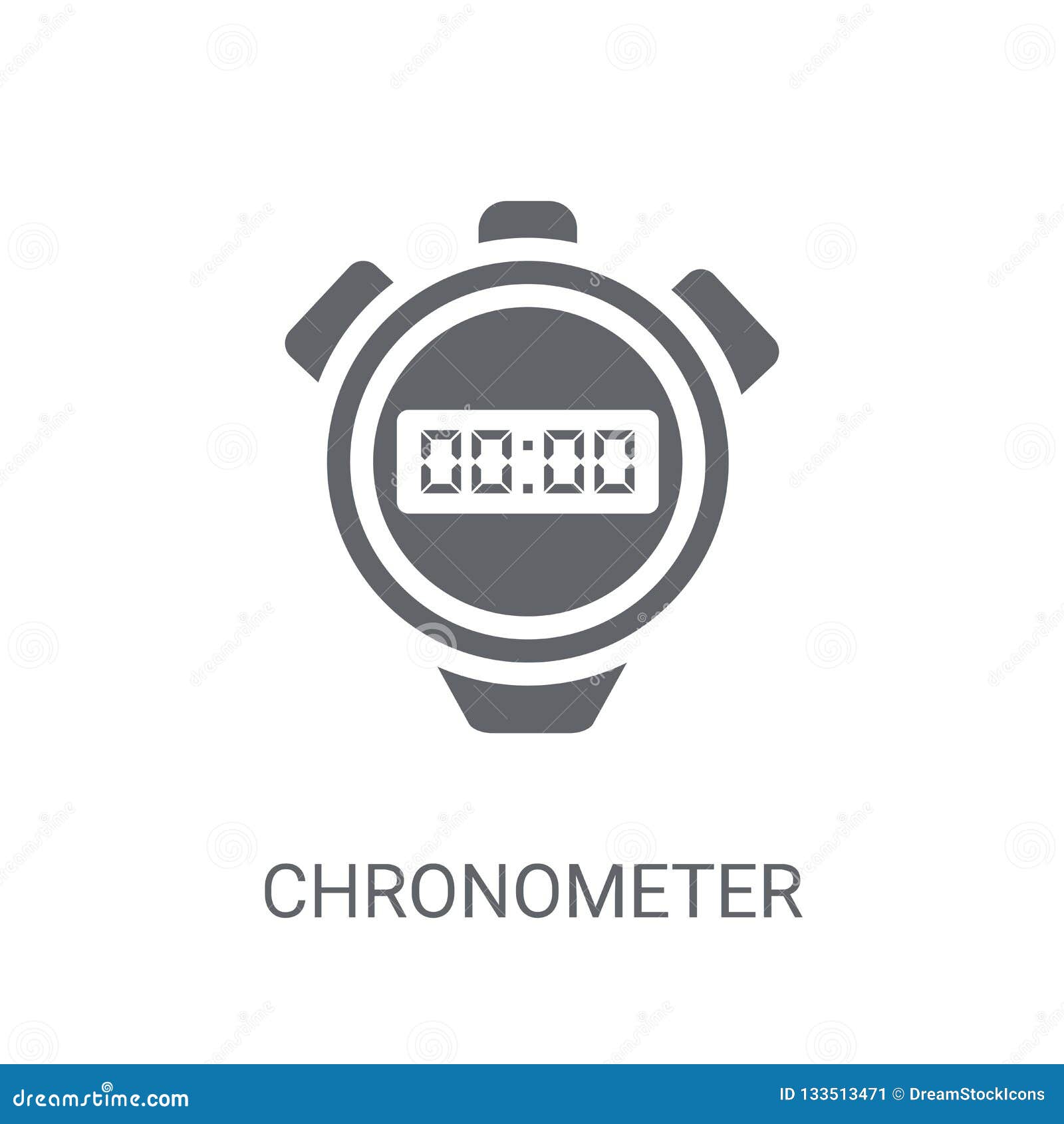 Chronometer Icon. Trendy Chronometer Logo Concept on White Backg Stock ...