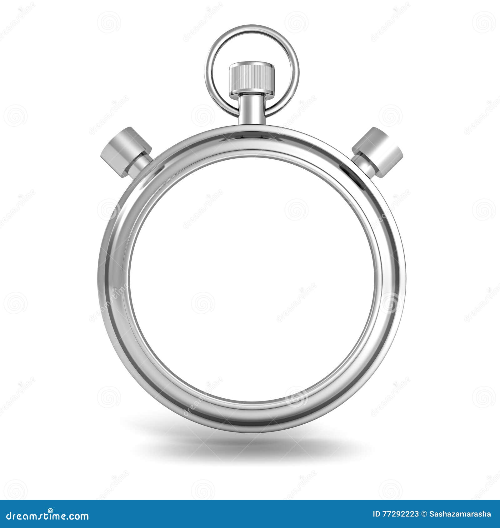 Chronometer Stopwatch with Empty Click Face Stock Illustration ...