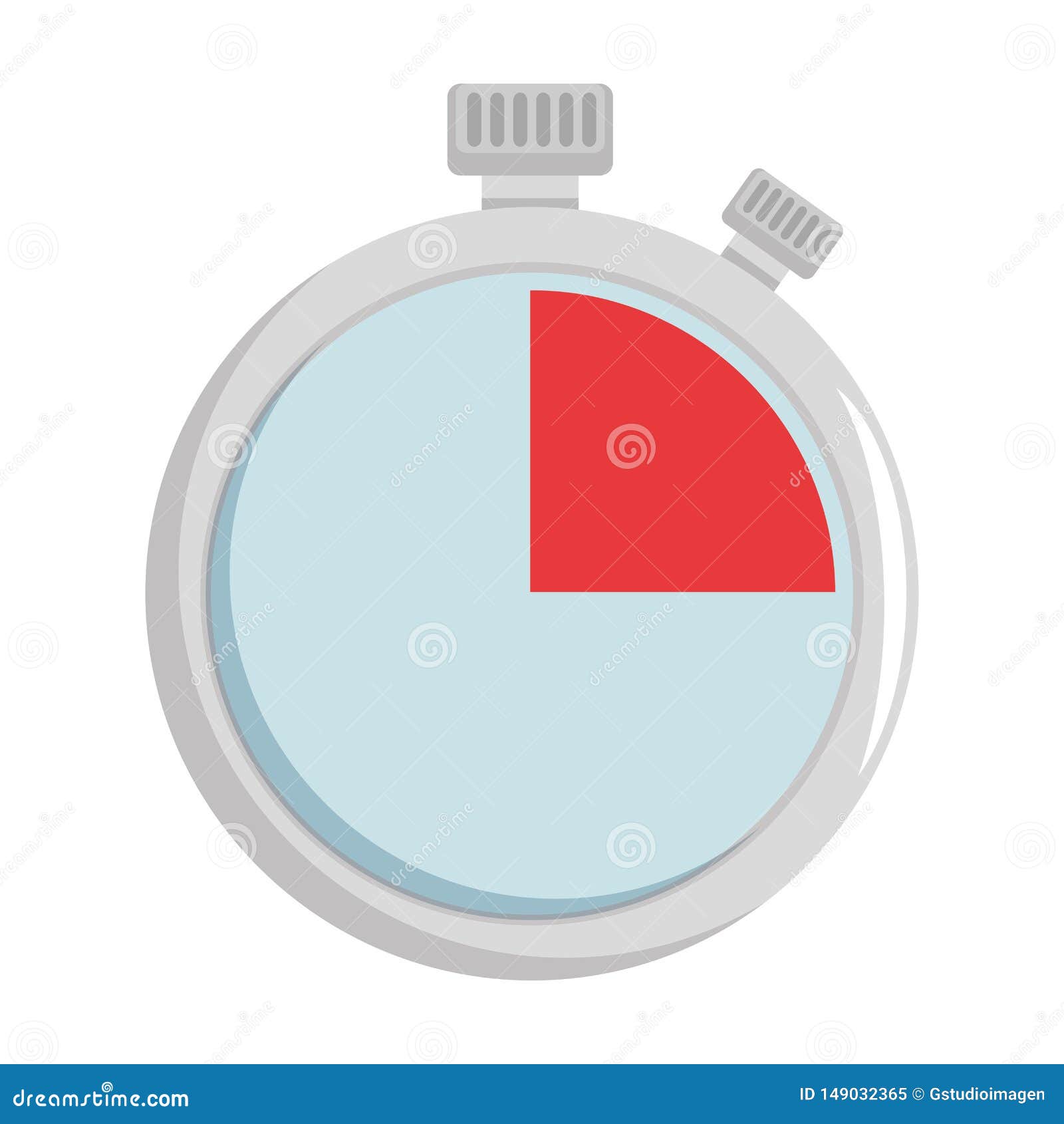 Chronometer Time Clock Isolated Icon Stock Illustration - Illustration of face, concept: 149032365
