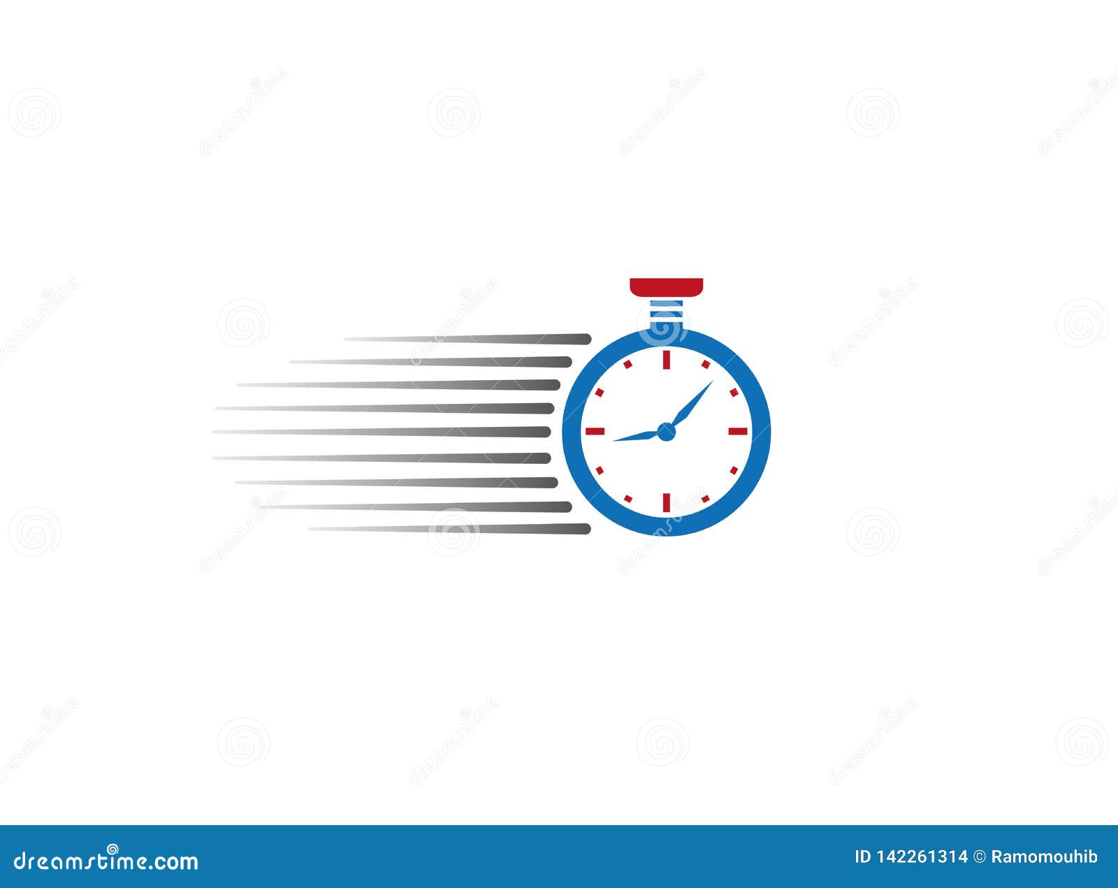 Chronometer Timer an Instrument for Measuring Time Stock Illustration ...