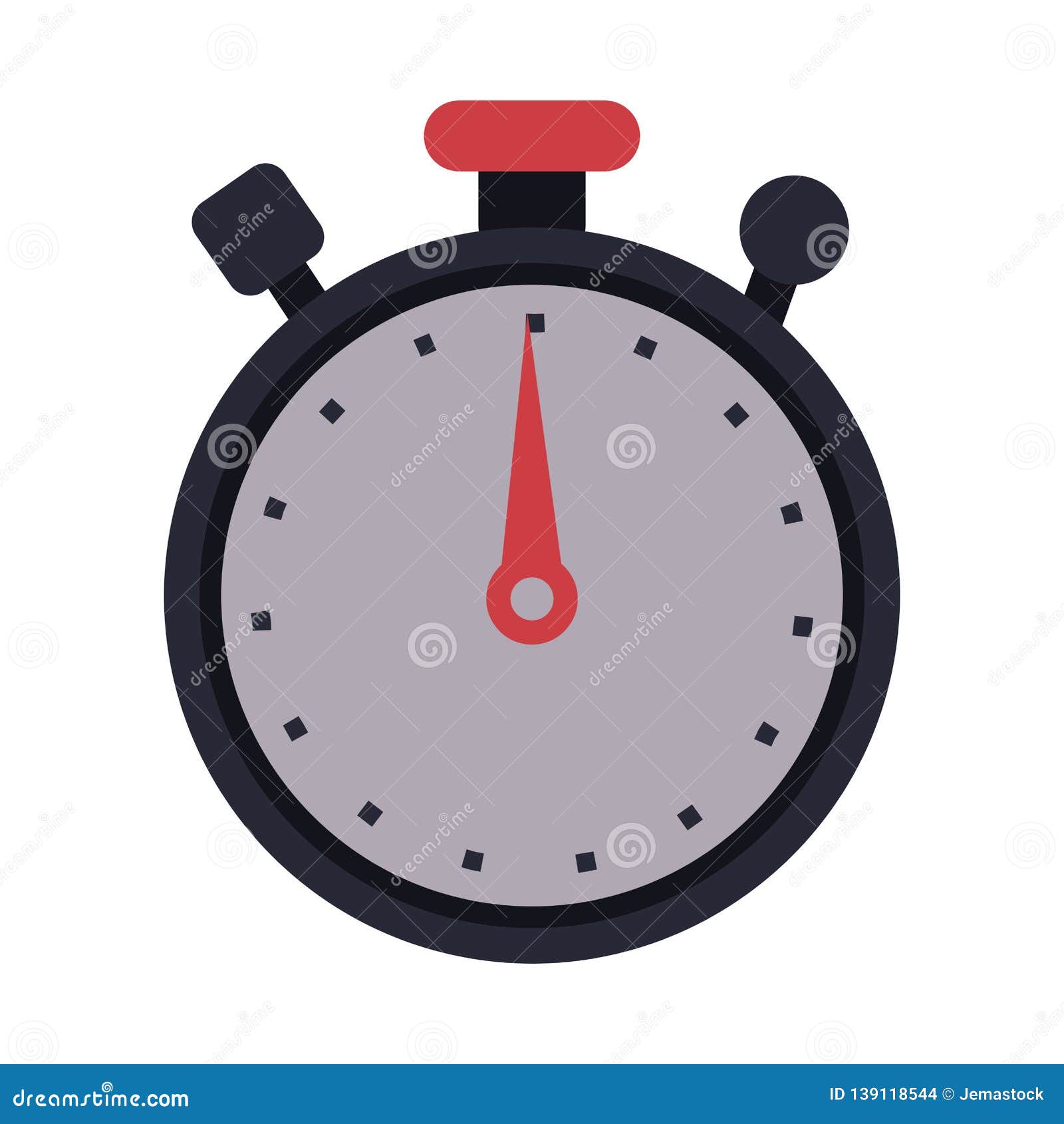 Chronometer Timer Symbol Isolated Stock Vector - Illustration of moment ...