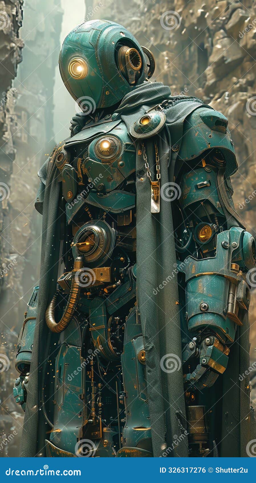 Chronos The Titan Of Time As A Master Clockwork Cyborg Controlling ...