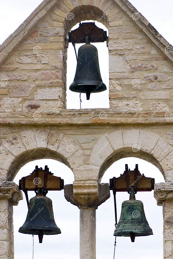 Chruch Bells stock image. Image of assisi, roof, cross - 2350511