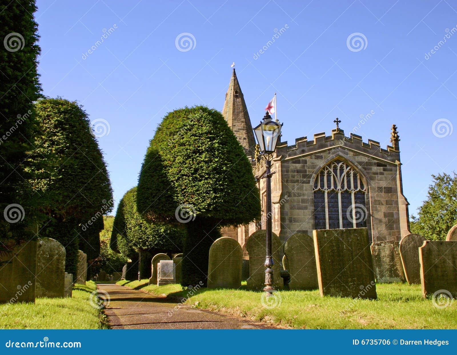 Chruch and graveyard stock photo. Image of peace, cemetery - 6735706