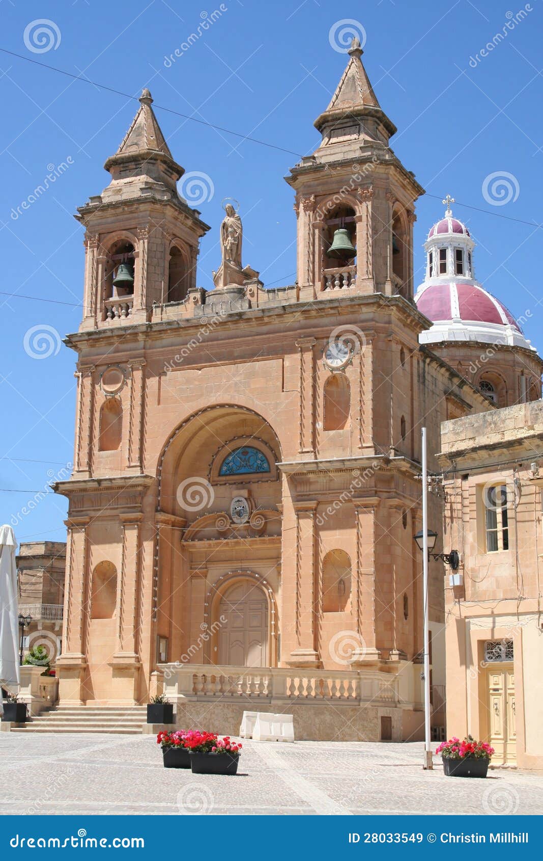 Chruch in Marsa Slok, Malta Stock Image - Image of typical, village ...