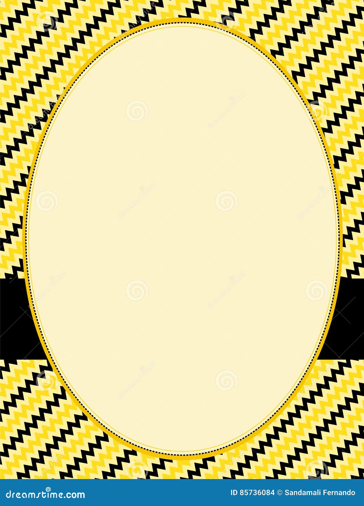 Chrvron Pattern Border / Frame Stock Illustration - Illustration of ...