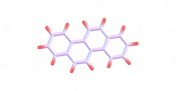 Chrysene Molecular Structure on White Background Stock Illustration ...