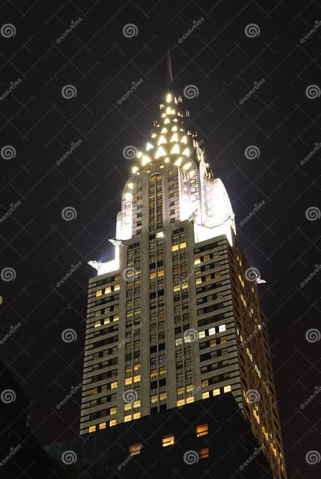 Chrysler Building editorial image. Image of view, darkness - 15292825