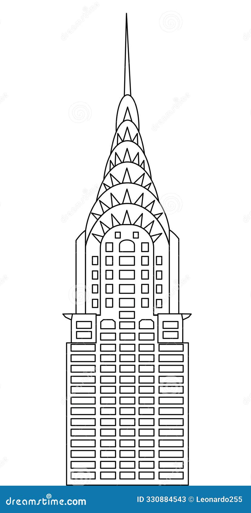 Chrysler Building New York Vector Illustration Stock Illustration ...
