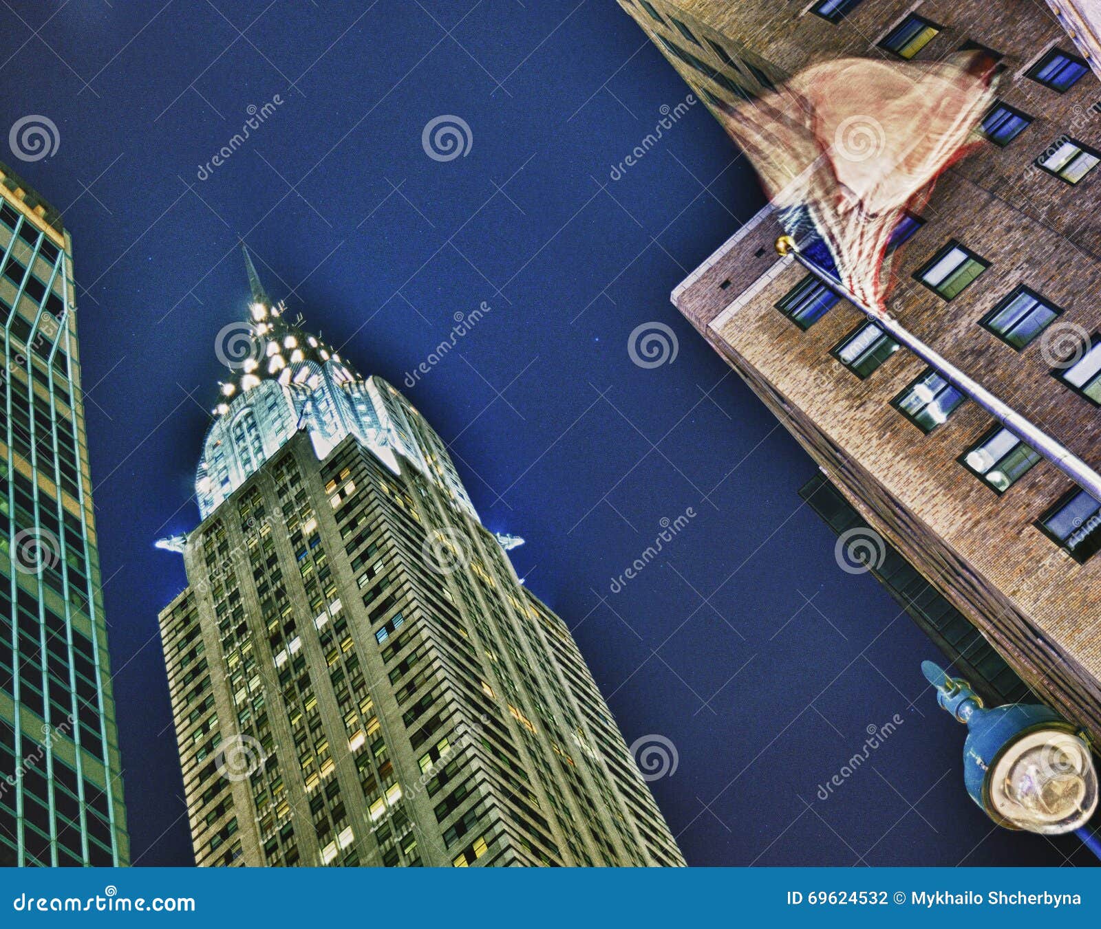 Chrysler Building at Night. Editorial Photography - Image of scene ...