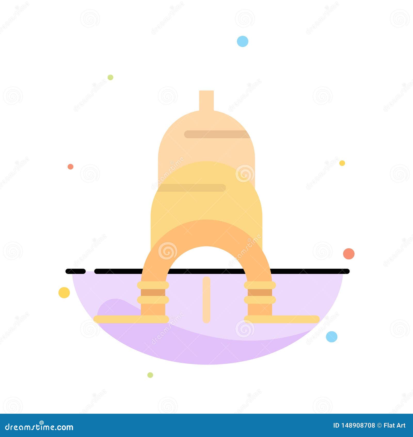 Chrysler, Building, Usa Abstract Flat Color Icon Template Editorial ...